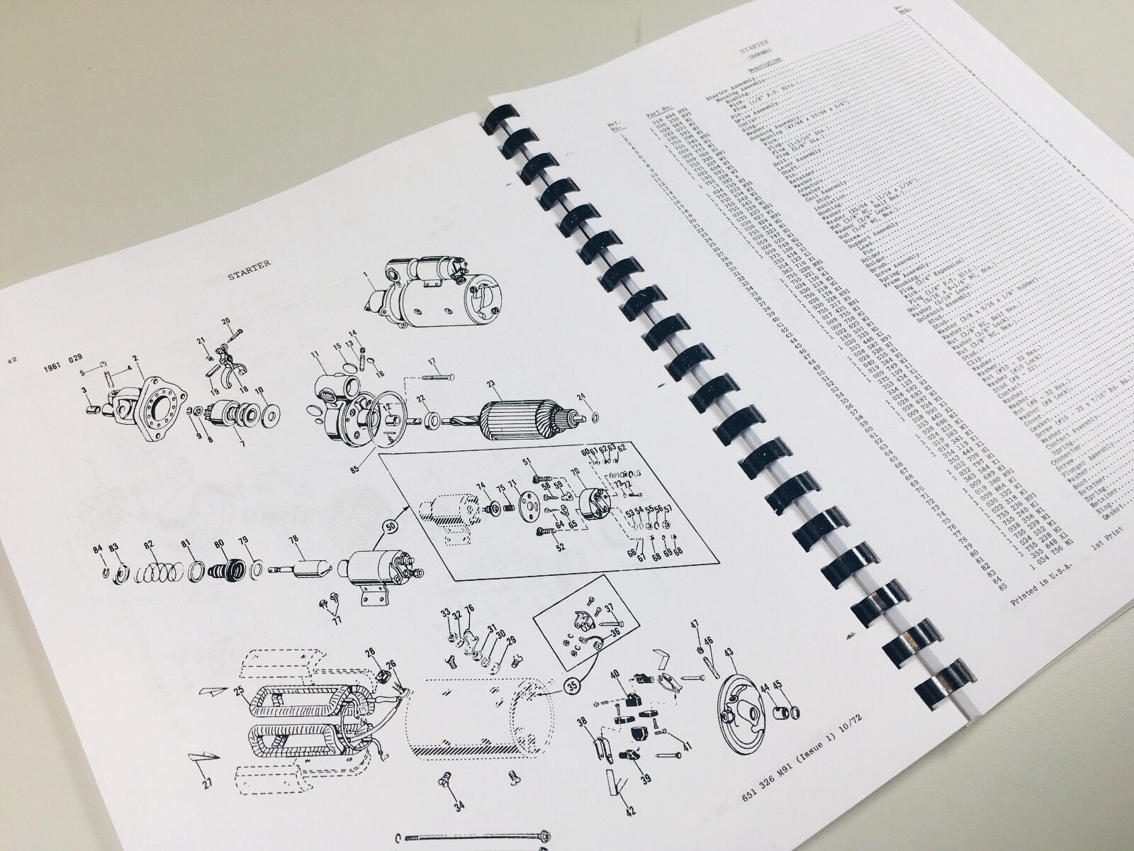 Massey Ferguson Mf 1085 Tractor Parts Catalog Manual Book Exploded View ...