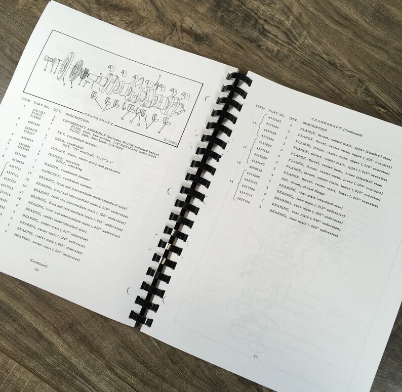 Allis Chalmers 12G Crawler Loader Parts Manual Catalog Book Assembly ...