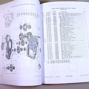 Massey Ferguson Mf 65 Tractor Parts Catalog Manual Book Exploded View ...