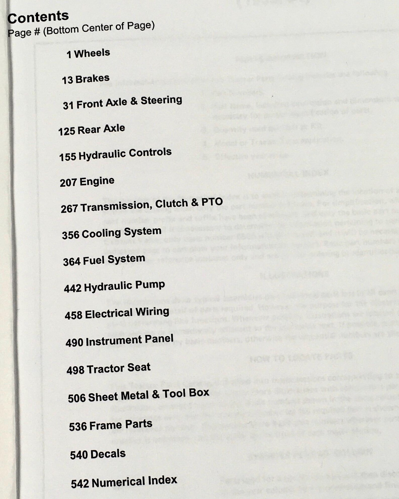 Ford 1801 Series Industrial Tractor Master Parts Manual Catalog 1958 ...