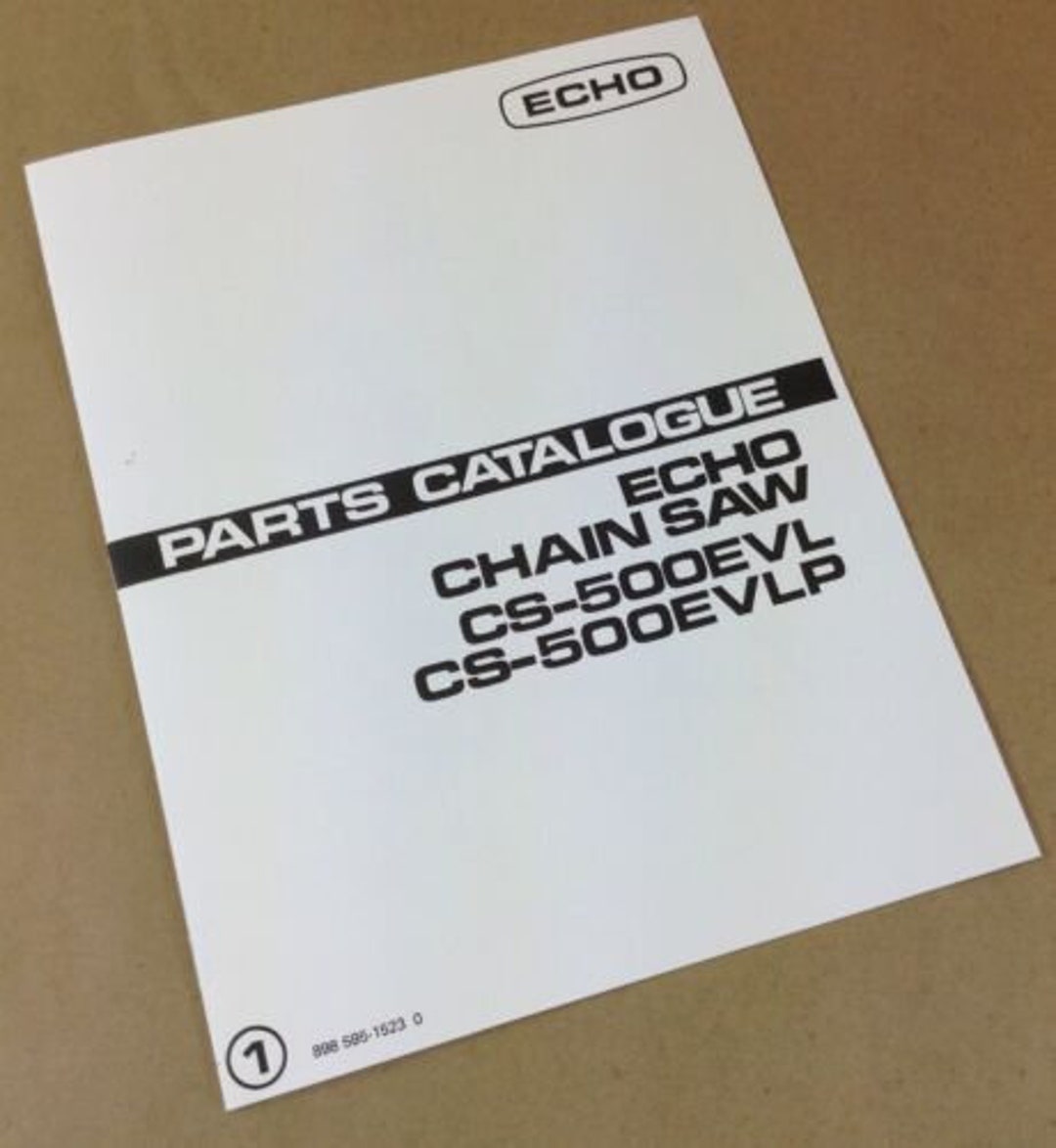 Echo Chainsaw Cs-500evl Cs-500evlp Parts Catalog Manual Chain Saw 2 ...