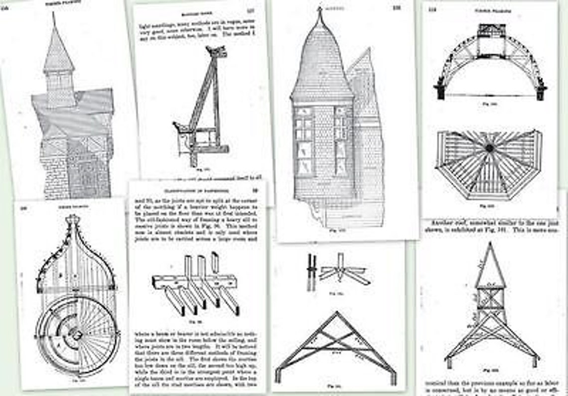 Timber Framing How-to Book Plans 1908 Slick Chisel Mallet - Etsy