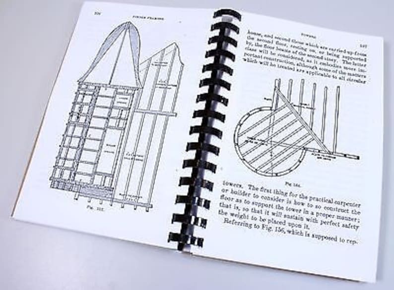 Timber Frame Log Home How-to Book Plans 1908 Slick Chisel Froe 450pics ...