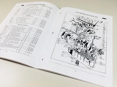 Ford 9N Tractor With Ferguson System Parts Catalog Manual Exploded ...