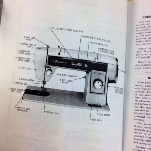 Wards Sewing Machine Owners Guide Manual 14 Cam Automatic Zig Zag Model ...