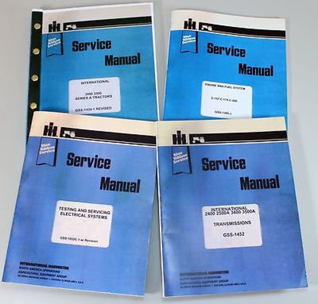 Set International 3400 3500A Tractor Service Manuals Technical Repair ...