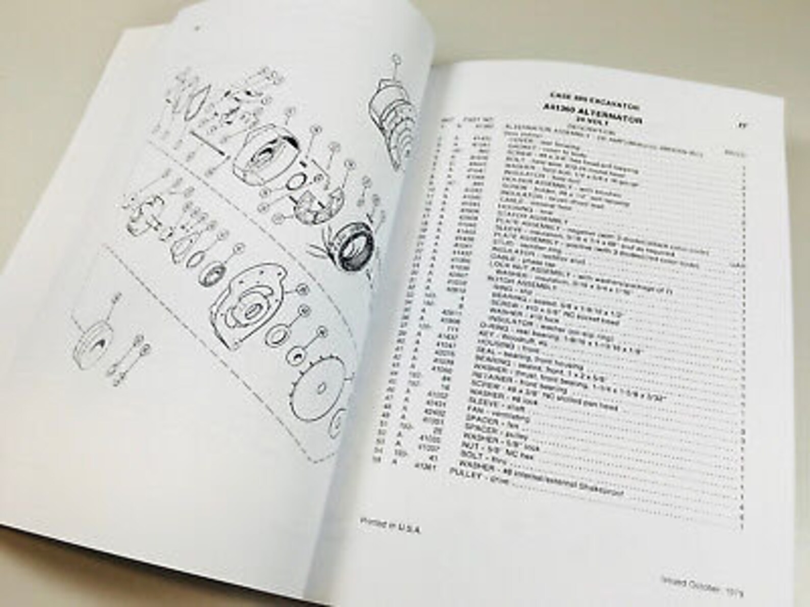 Case 880 Crawler Track Excavator Parts Manual Catalog Exploded Views ...