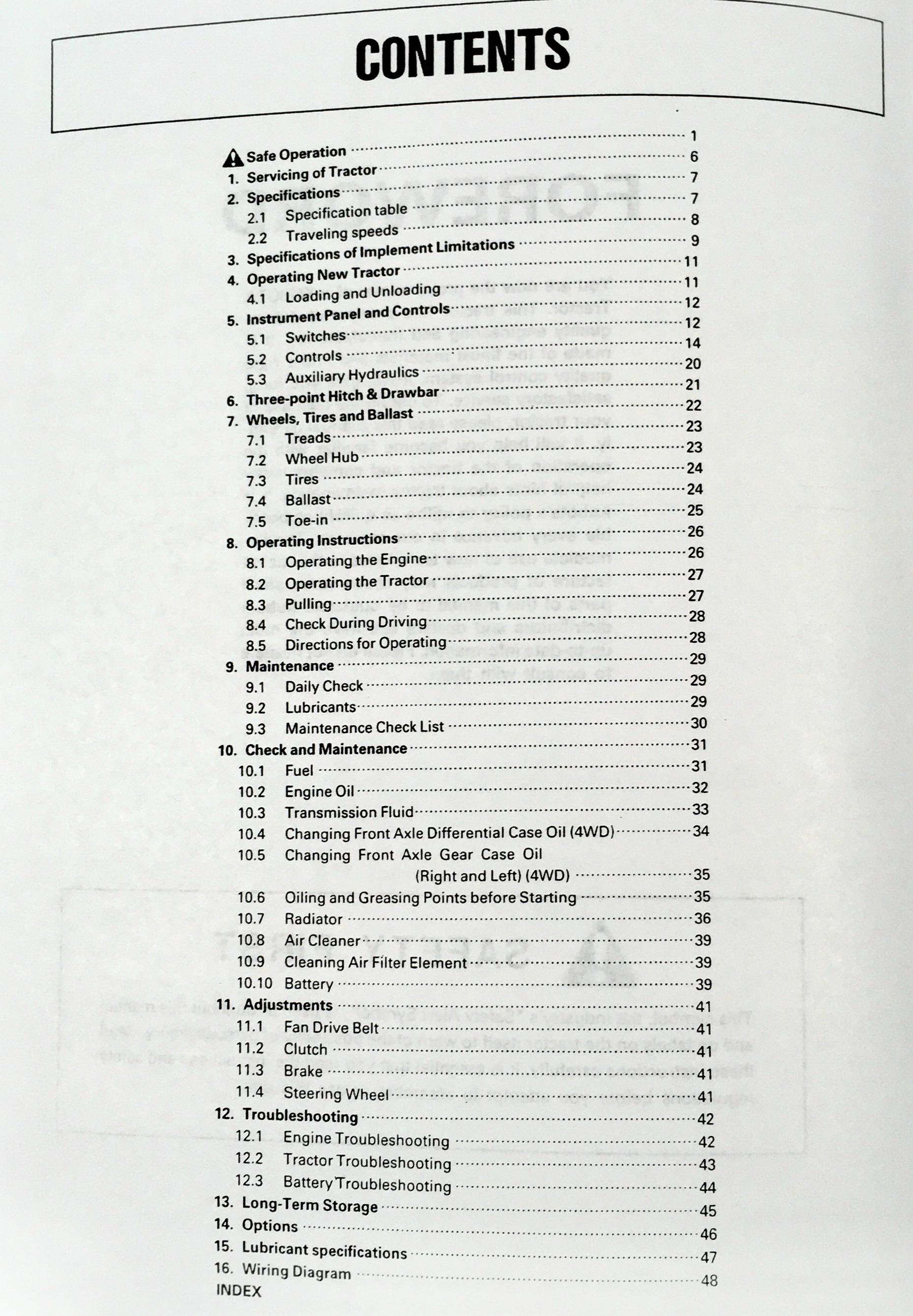 Kubota B9200hst Tractor Operators Owners Manual Maintenance ...