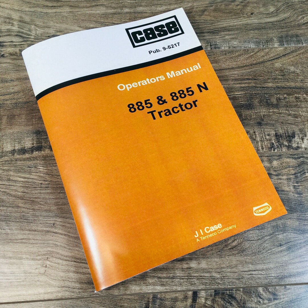 Case David Brown 885 N 885N Tractor Operators Owners Manual Maintenance ...
