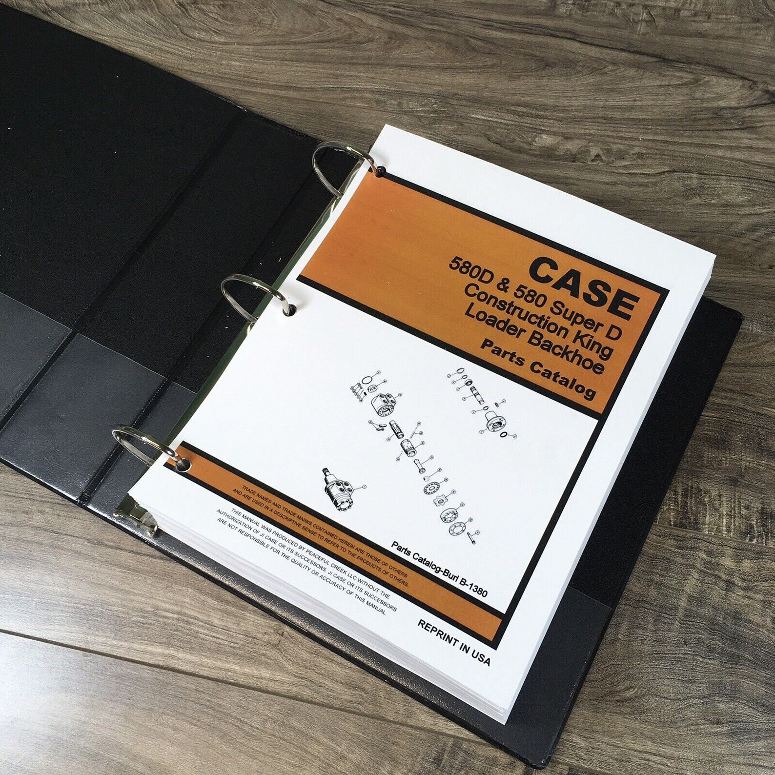 Case 580D Tractor Loader Backhoe Parts Manual Catalog Book Schematics ...