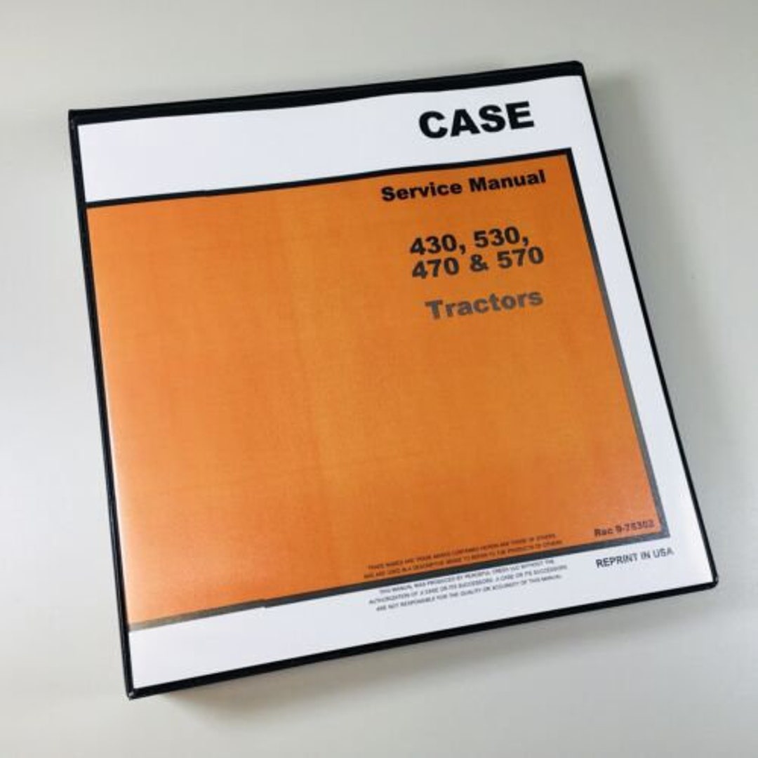 Case 430 431 440 441 445 Tractor Service Repair Manual Technical Shop ...