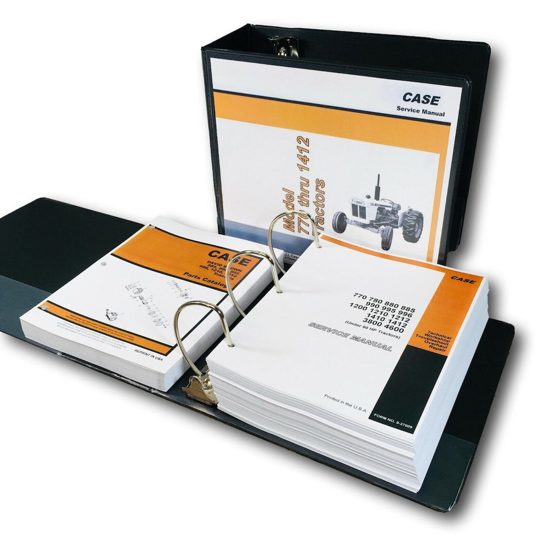 Case David Brown 885G 1210 1212 Tractor Service Repair Shop Manual ...