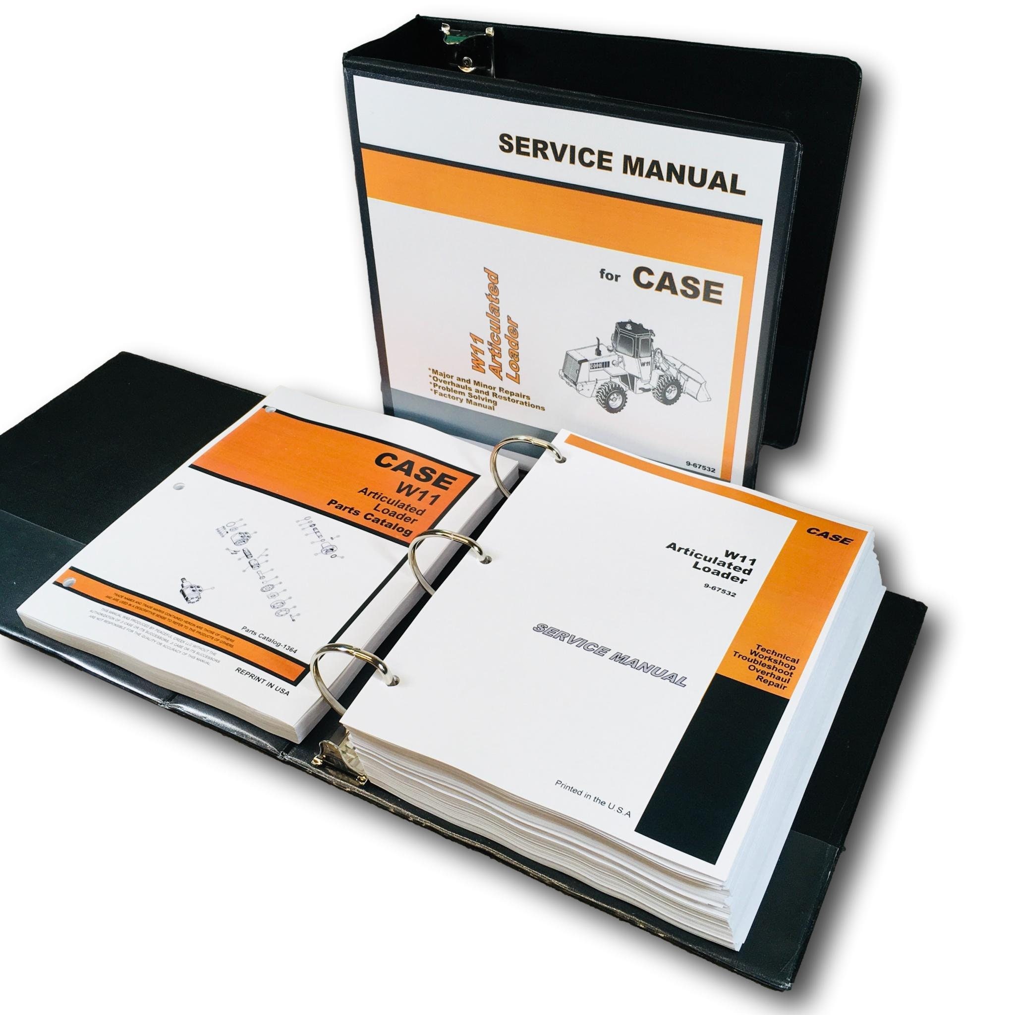 Case W11 Wheel Loader Pay Loader Service Repair Manual Parts Catalog ...