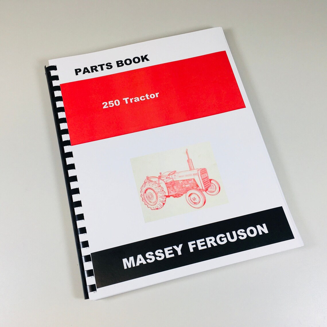 Massey Ferguson Mf 250 Tractor Parts Catalog Manual Book Exploded View - Etsy