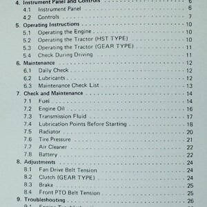 Kubota G3200 G4200 G4200H G5200H G6200H Tractor Operators Owners Manual ...