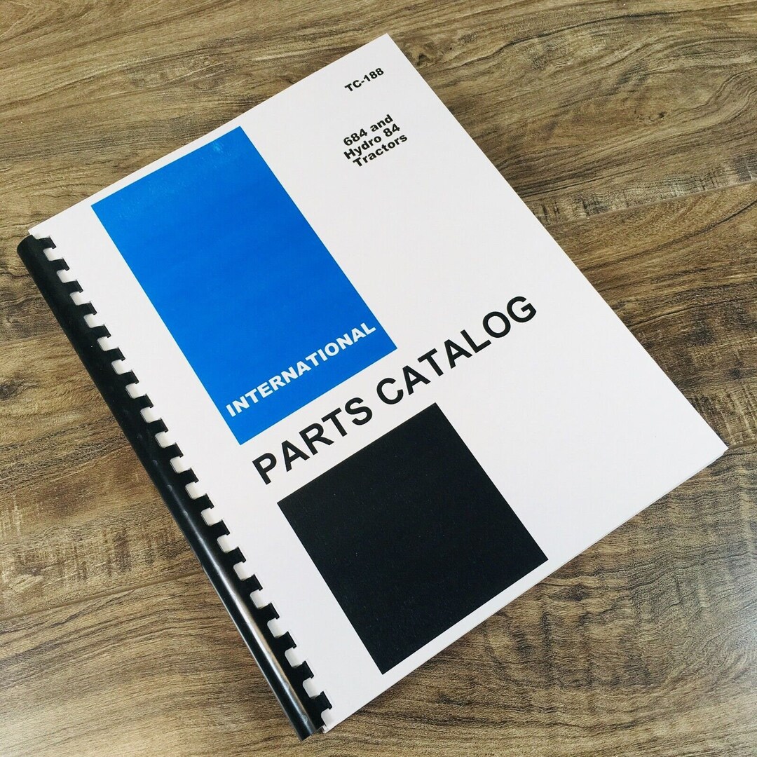 Farmall International 684 & Hydro 84 Tractor Parts Manual Catalog Book ...