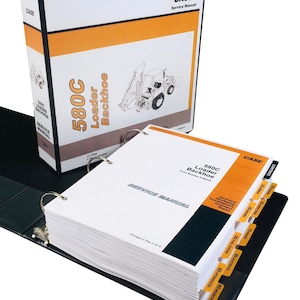 Case 580C Backhoe Loader Service Manual Repair Shop Book Tractor~full ...
