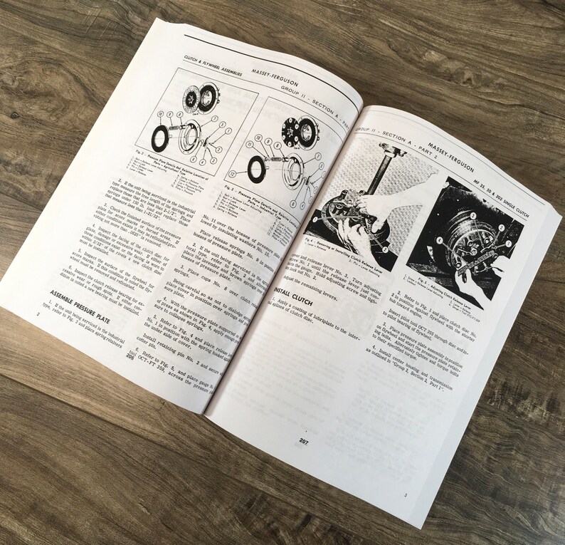 Massey Ferguson Mf-35 T0-35 Mf-50 Tractor Service Repair Manual ...