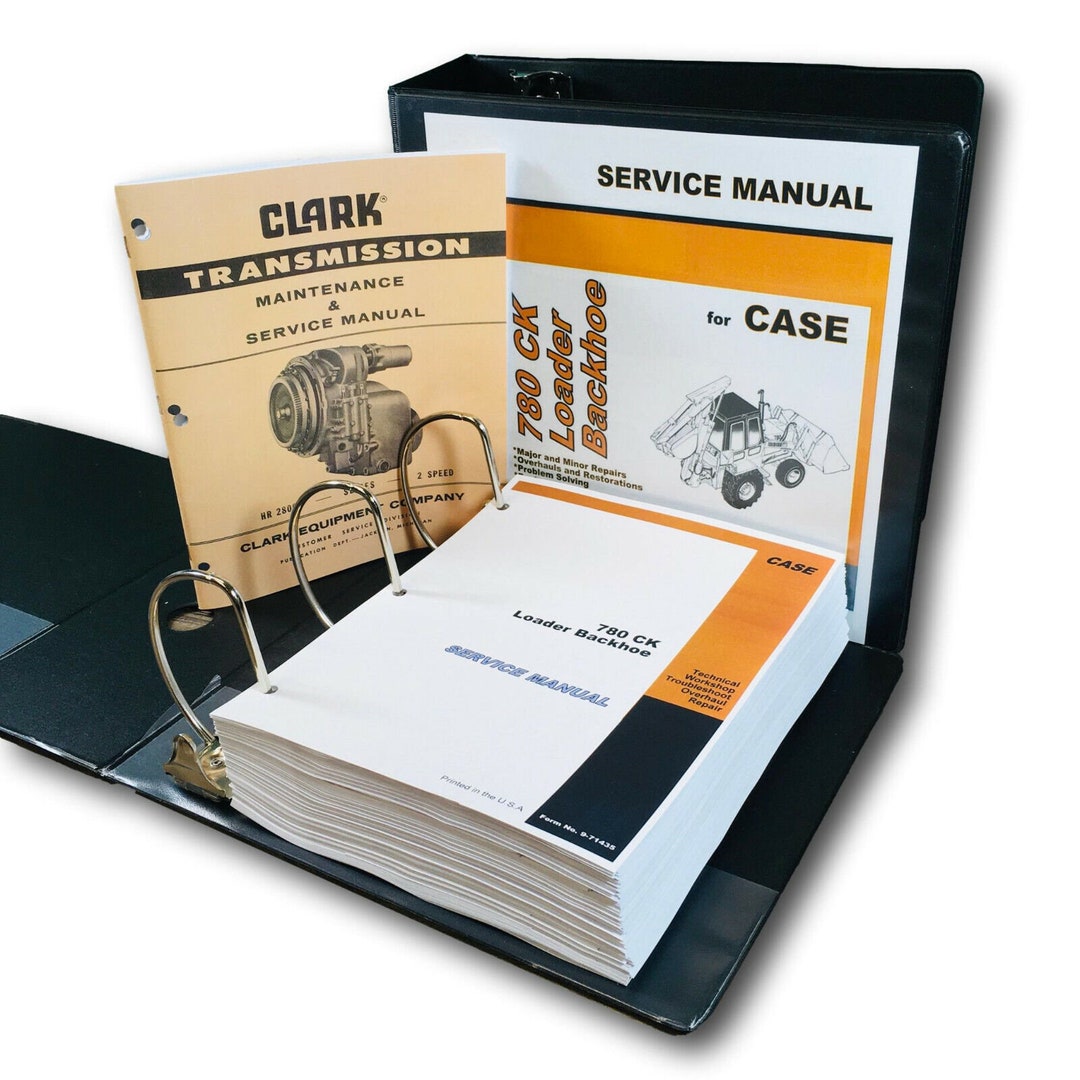 Case 780 Ck Tractor Loader Backhoe Service Technical Manual Repair Shop ...