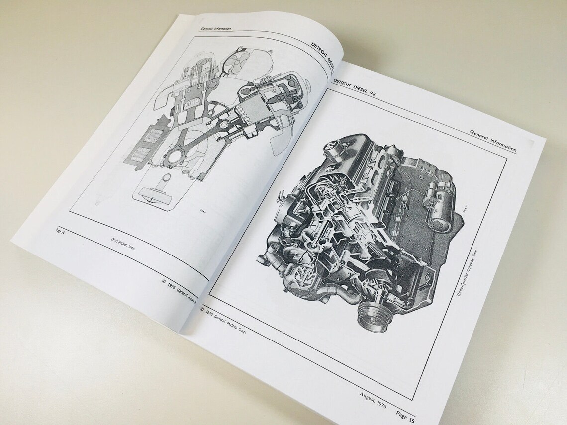 Gm Detroit Diesel Series 92 V92 6V92 8V92 16V92 Engine Service Repair ...