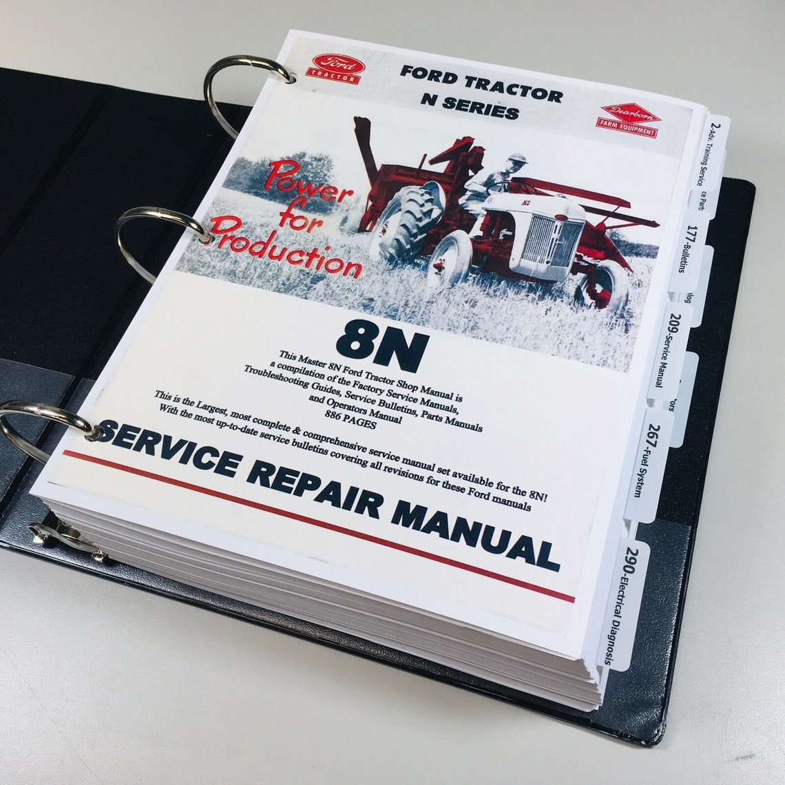 Ford 8N Tractor Master Service Repair Manual Parts Catalog Operators ...