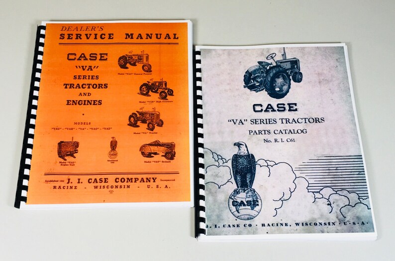 Case Va Series Tractors Vac Vah Vai Vao Vas Vae Service Parts Repair ...