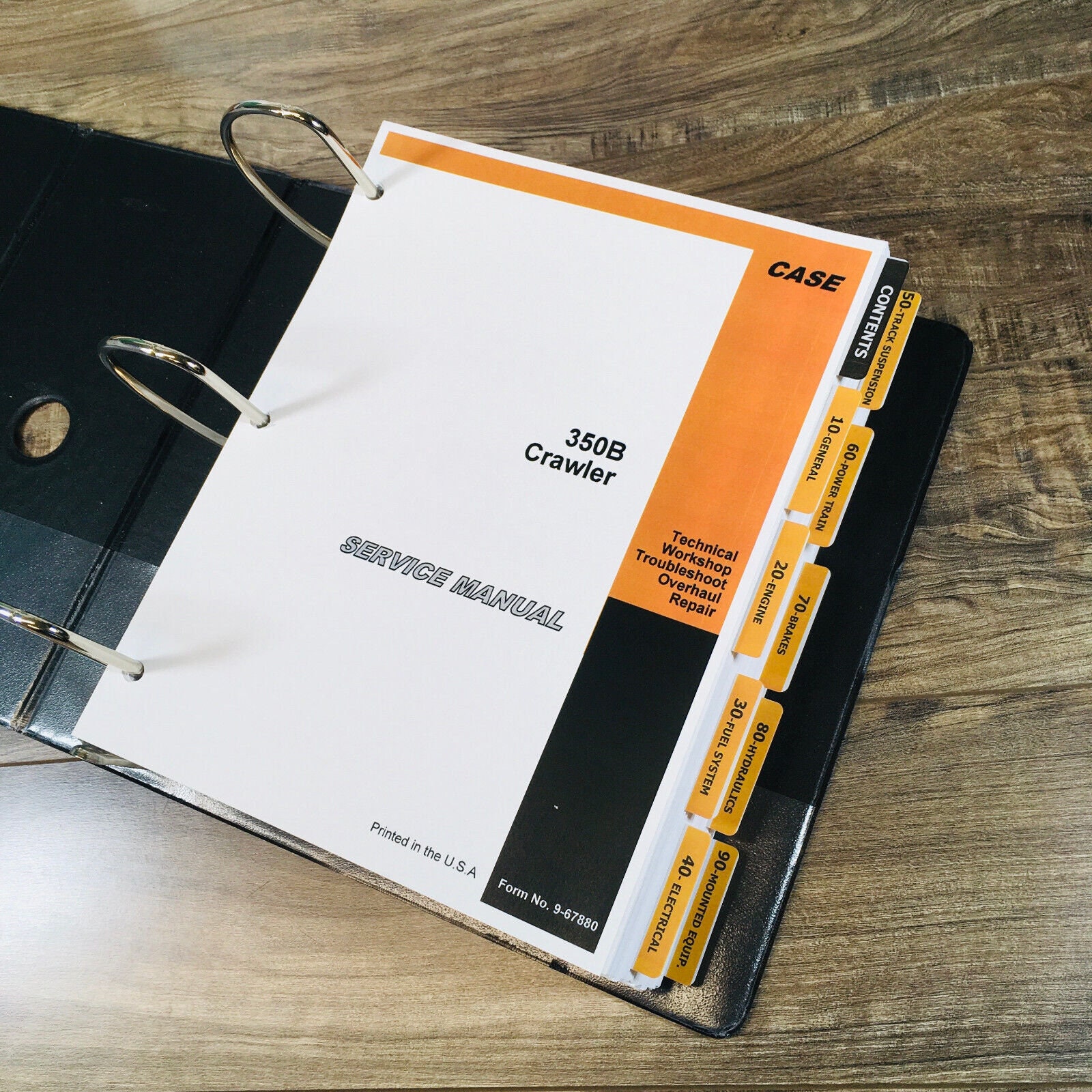 Case 350B Crawler Dozer Loader With Backhoe 26D Service Manual Parts ...