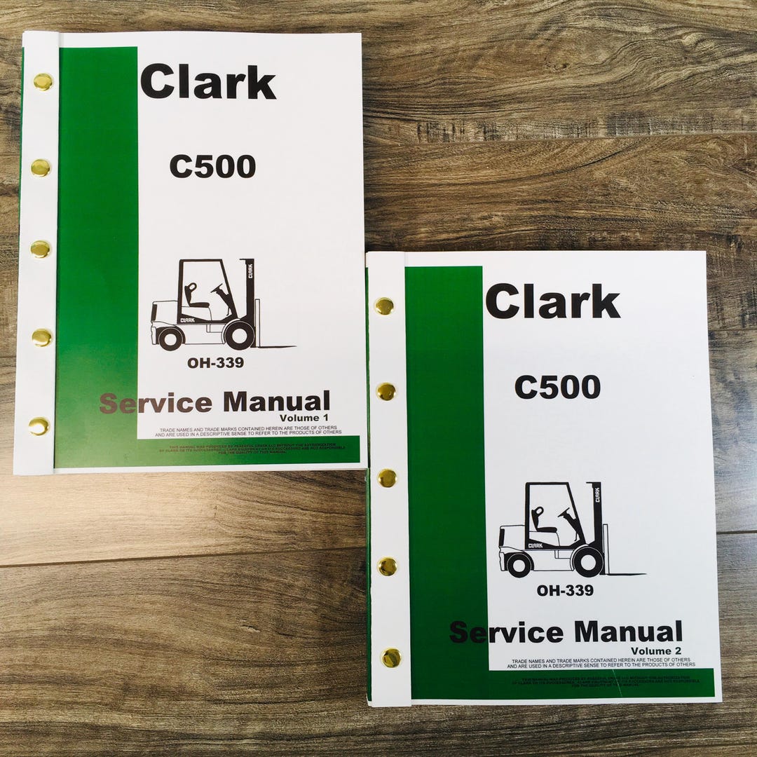 Clark C500-Y50 C500-hy50 Forklift Service Repair Shop Manual C500Y50 ...
