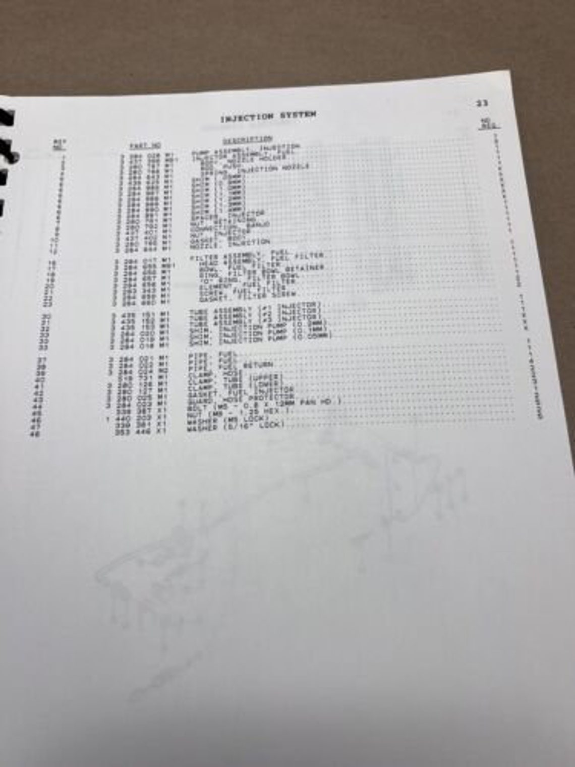 Massey Ferguson Mf 1020 Tractor Parts Manual Catalog Book Hydrostatic ...