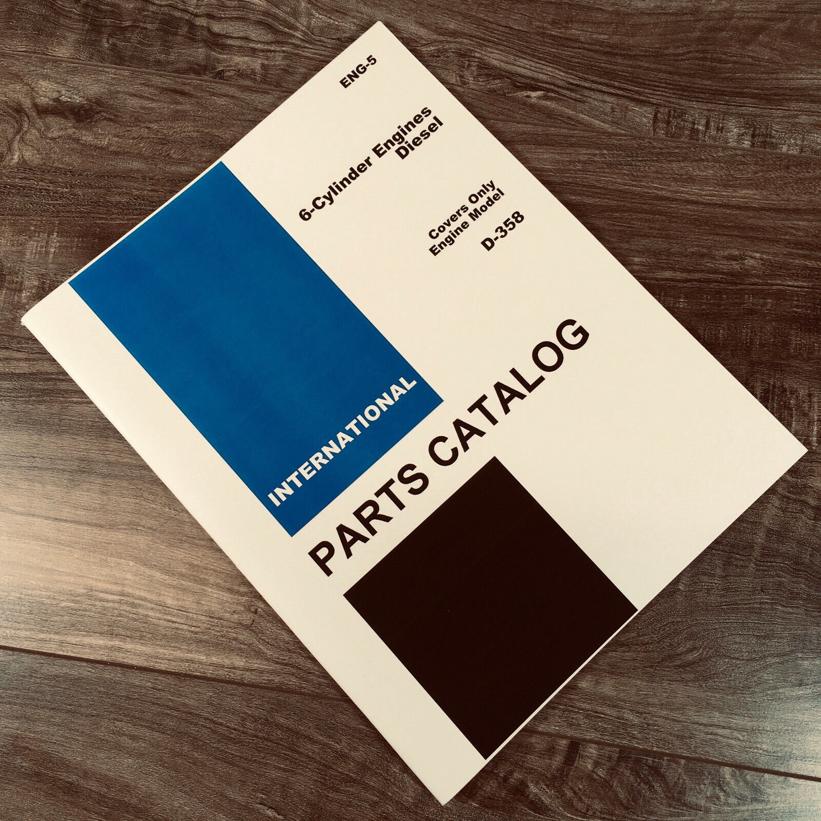 International D-358 Diesel Engine Only for 956 1056 1255 Tractors Parts ...