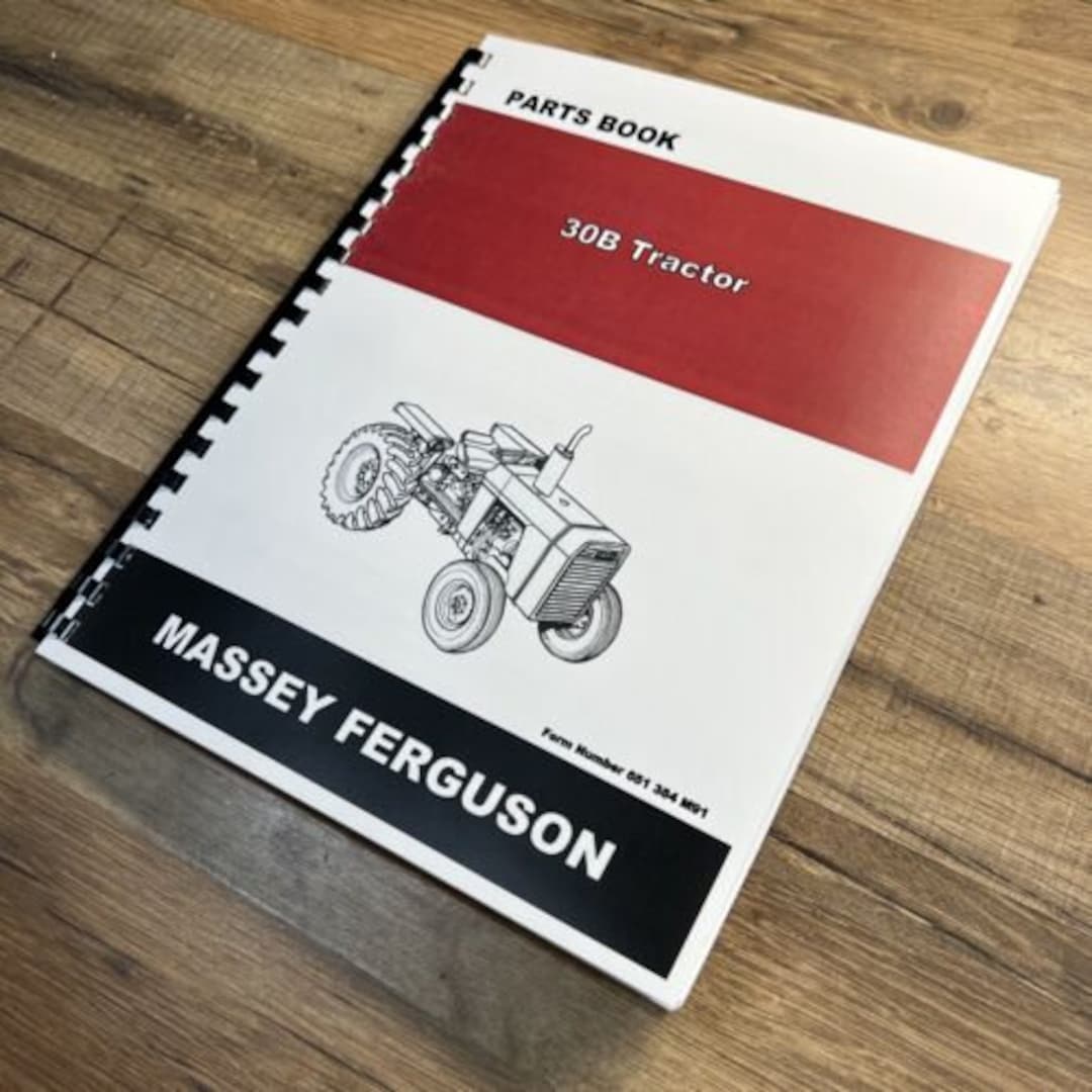Massey Ferguson Mf 30B Tractor Parts Manual Catalog Assembly Book - Etsy