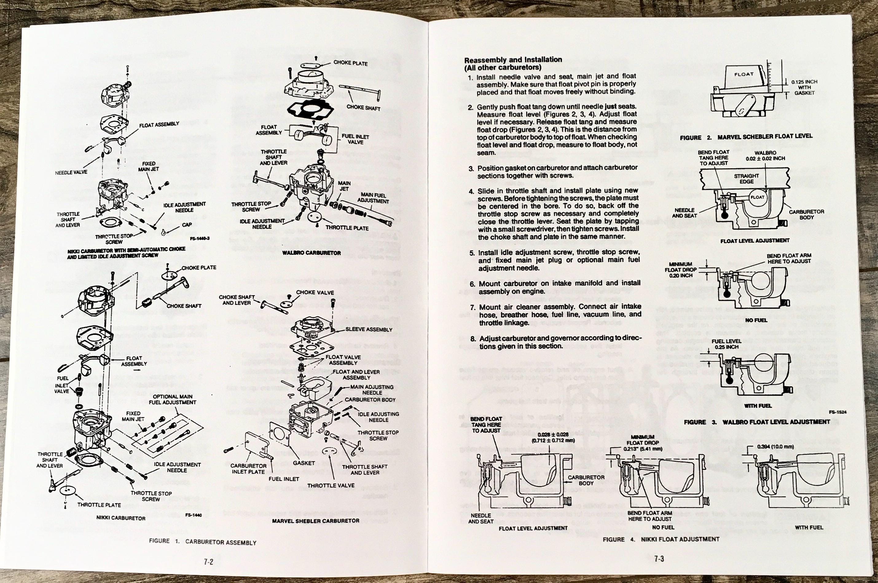 Onan B43M 16hp B48M 18hp Engine Service Repair Manual Shop Book ...