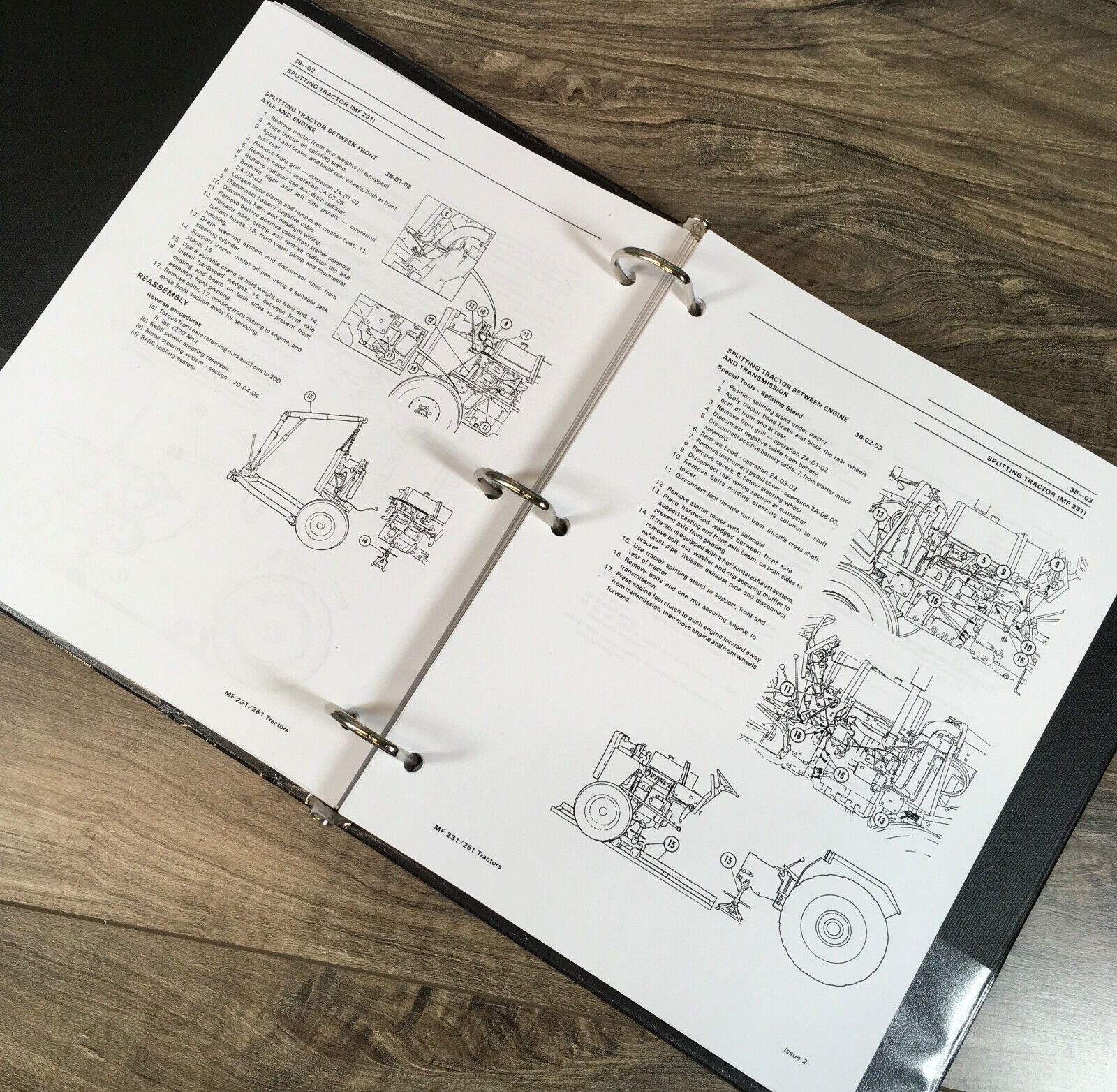 Massey Ferguson 261 Tractor Service Parts Manual Repair Shop Set ...