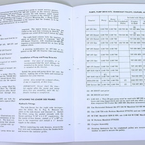 Massey Ferguson Mf 100 Loader Assembly and Pre-delivery Instructions ...