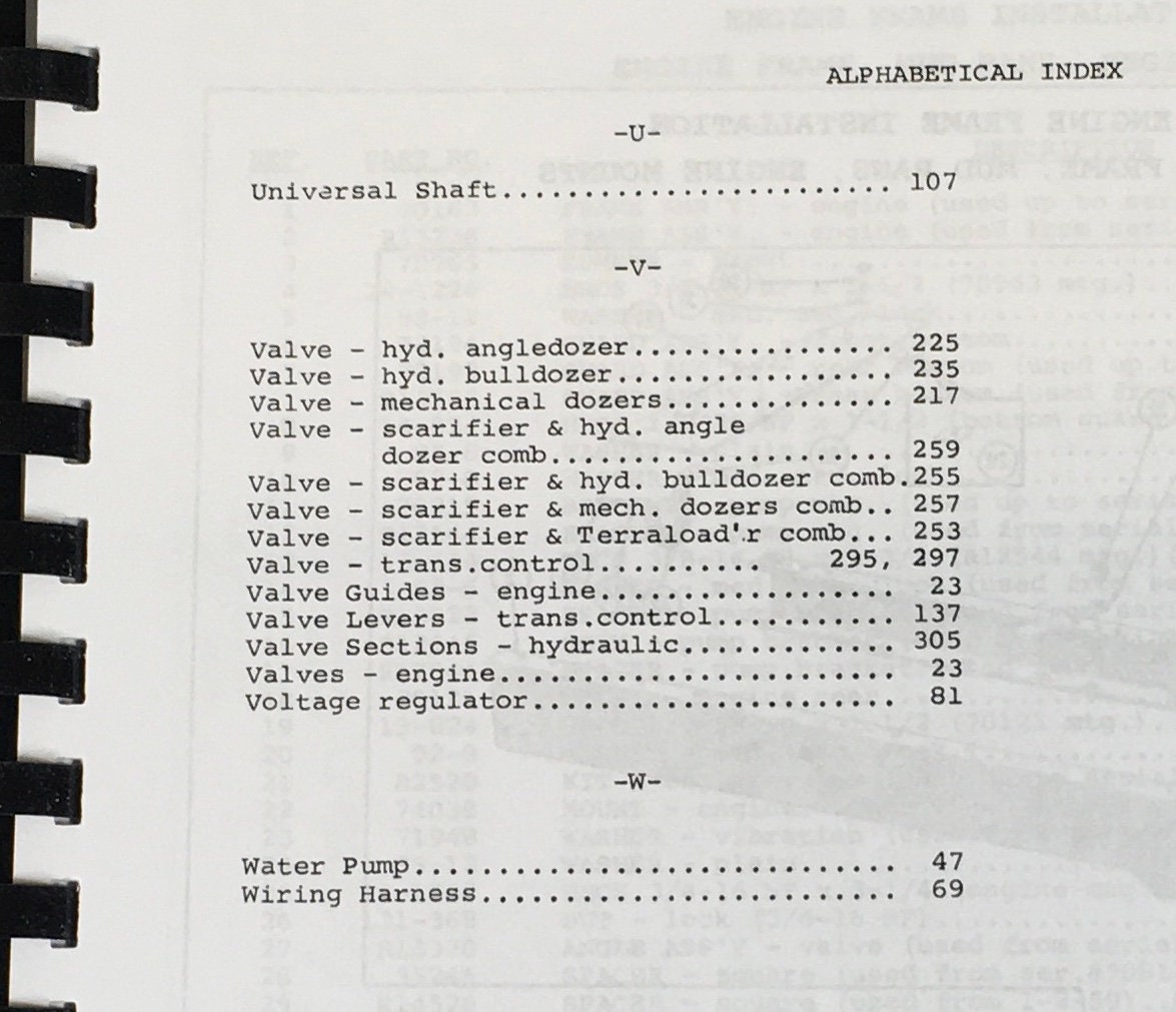J I Case 800 Terratrac Crawler Tractor Dozer Loader Track Parts Catalog ...