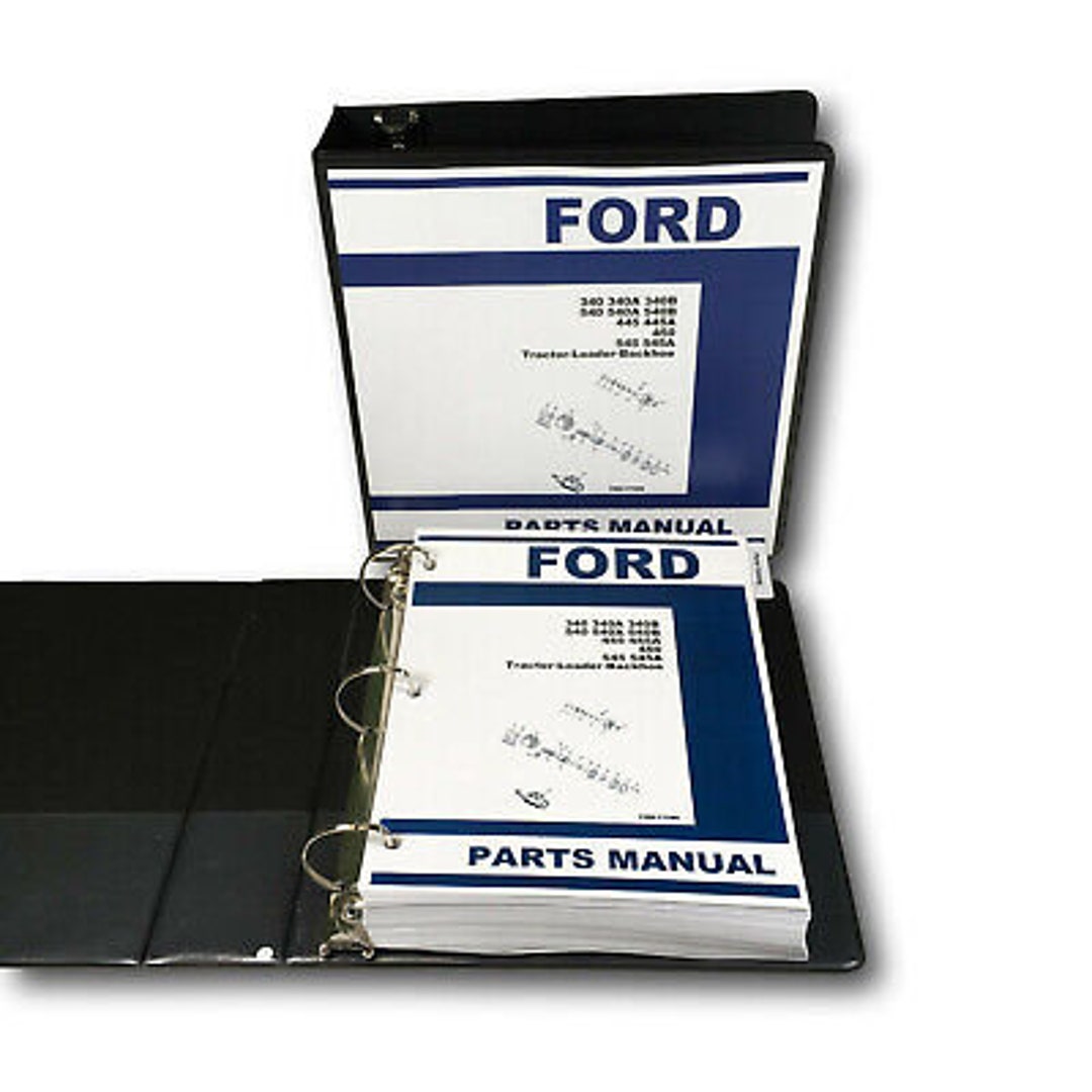 Ford 540 540A 540B 545 Loader Backhoe Tractor Parts Manual Catalog Book ...
