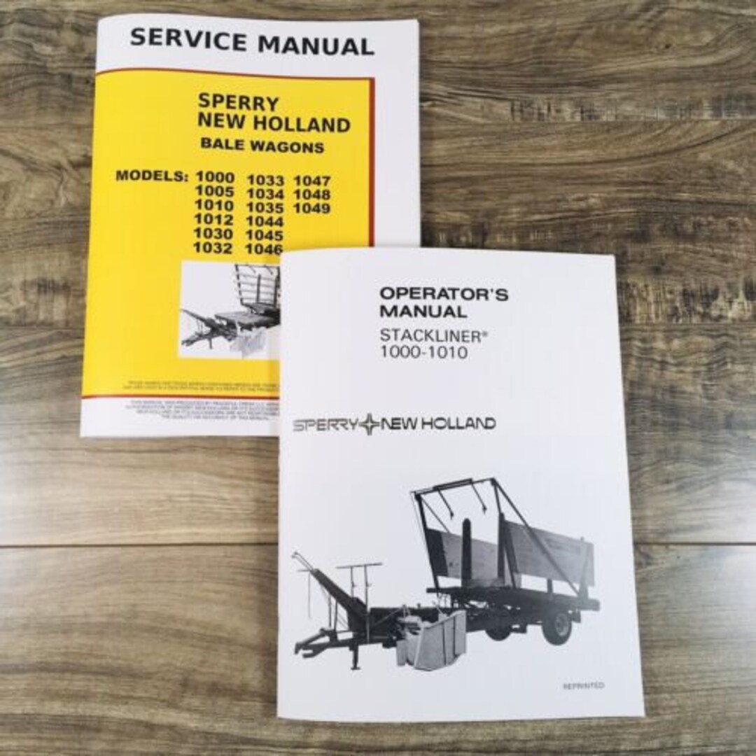 New Holland 1000 1010 Bale Wagon Stackliner Service Operators Manual ...