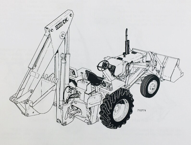 Case 35 Backhoe & Loader for 580ck Series B 580B Tractor Parts Catalog ...