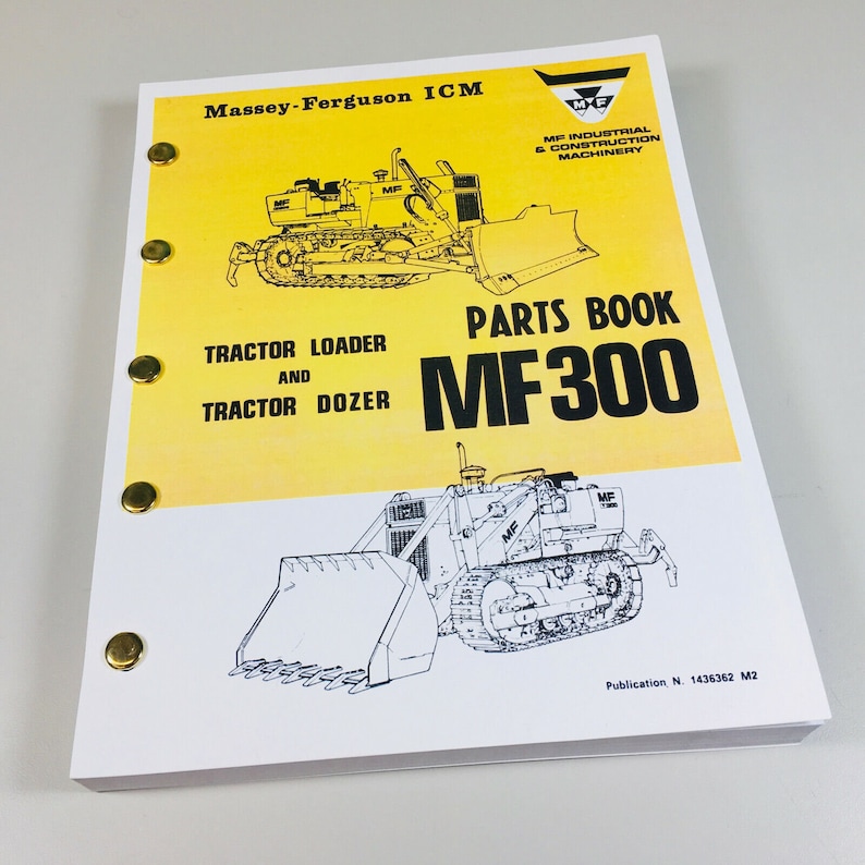 Massey Ferguson 300 Crawler Tractor Loader Dozer Tractor Parts Catalog Manual - Etsy