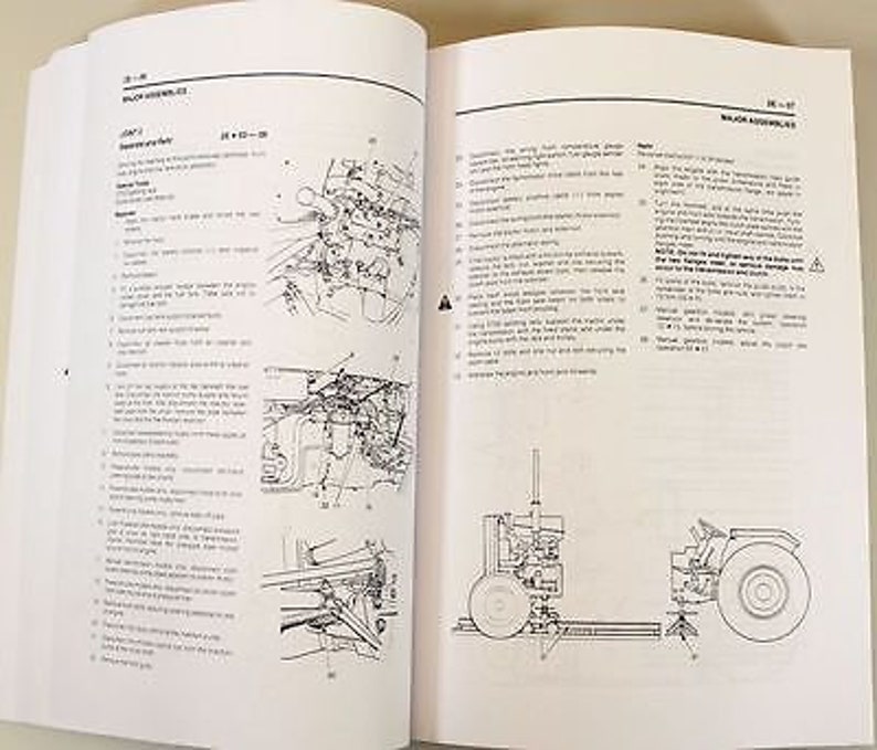 Massey Ferguson Mf 30E Tractor Loader Backhoe Service Manual - Etsy