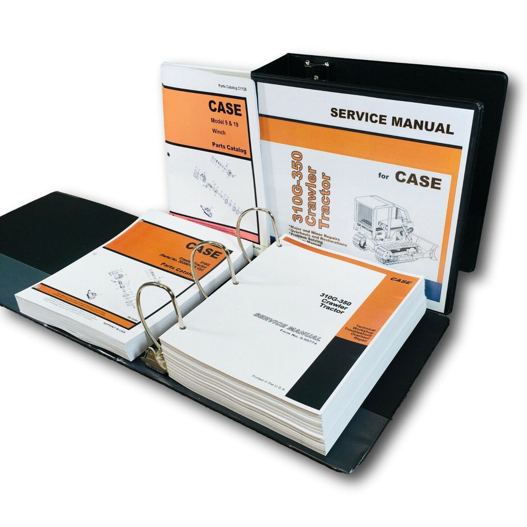 Case 310G Crawler Tractor Loader Dozer W/ 9 Winch Service Shop Manual ...