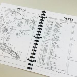 Fordson Dexta & Super Dexta Tractor Parts Operators Manual Owners Set ...