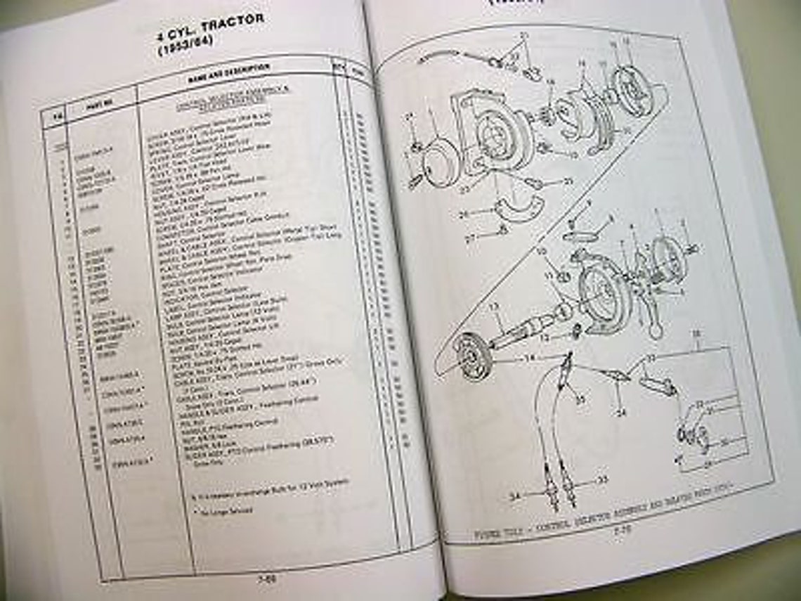 Ford 1801 Series Industrial Tractor Master Parts Manual - Etsy