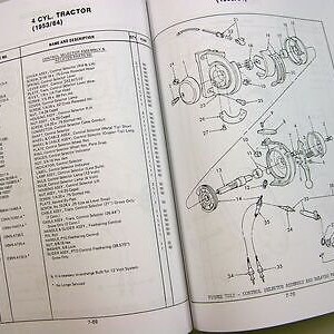 Ford 1801 Series Industrial Tractor Master Parts Manual Catalog 1958 ...