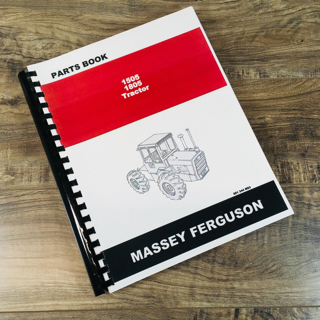 Massey Ferguson 1505 1805 Tractor Parts Manual Catalog Book Assembly ...