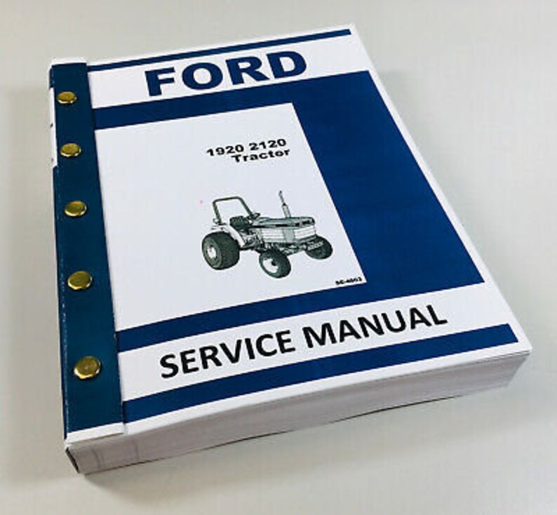 Ford New Holland 1920 2120 Tractor Service Repair Manual Technical Shop ...