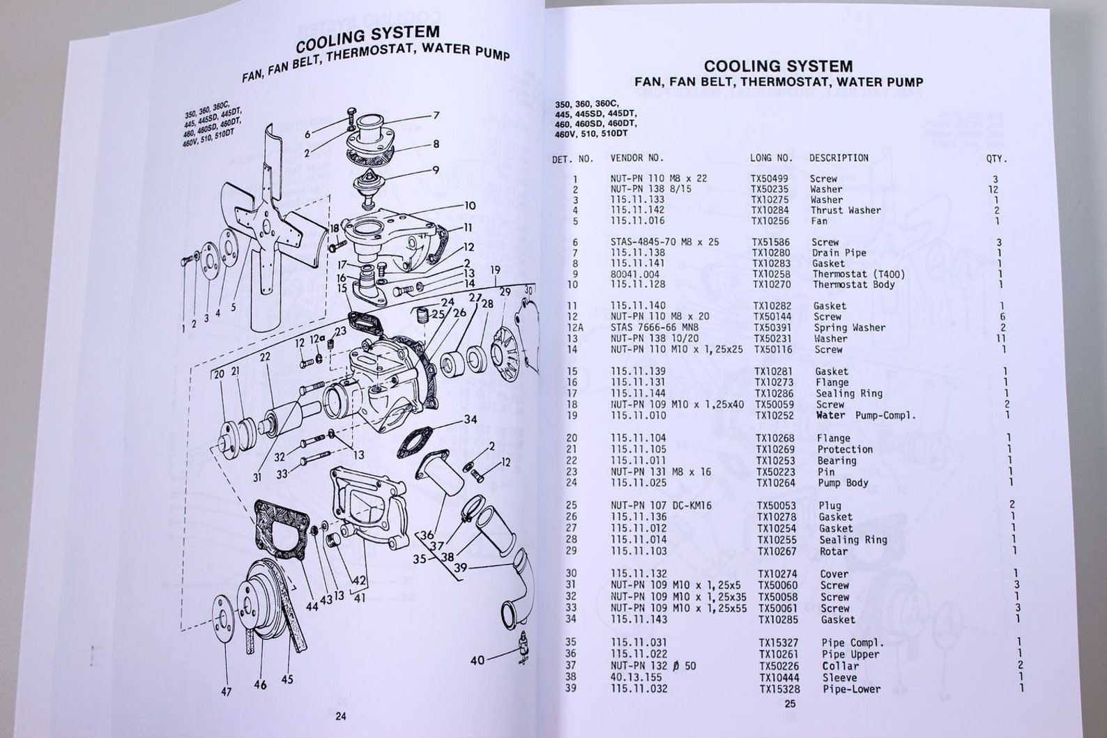 Long 360 460 510 Tractor Parts Catalog Manual Book Exploded Views ...