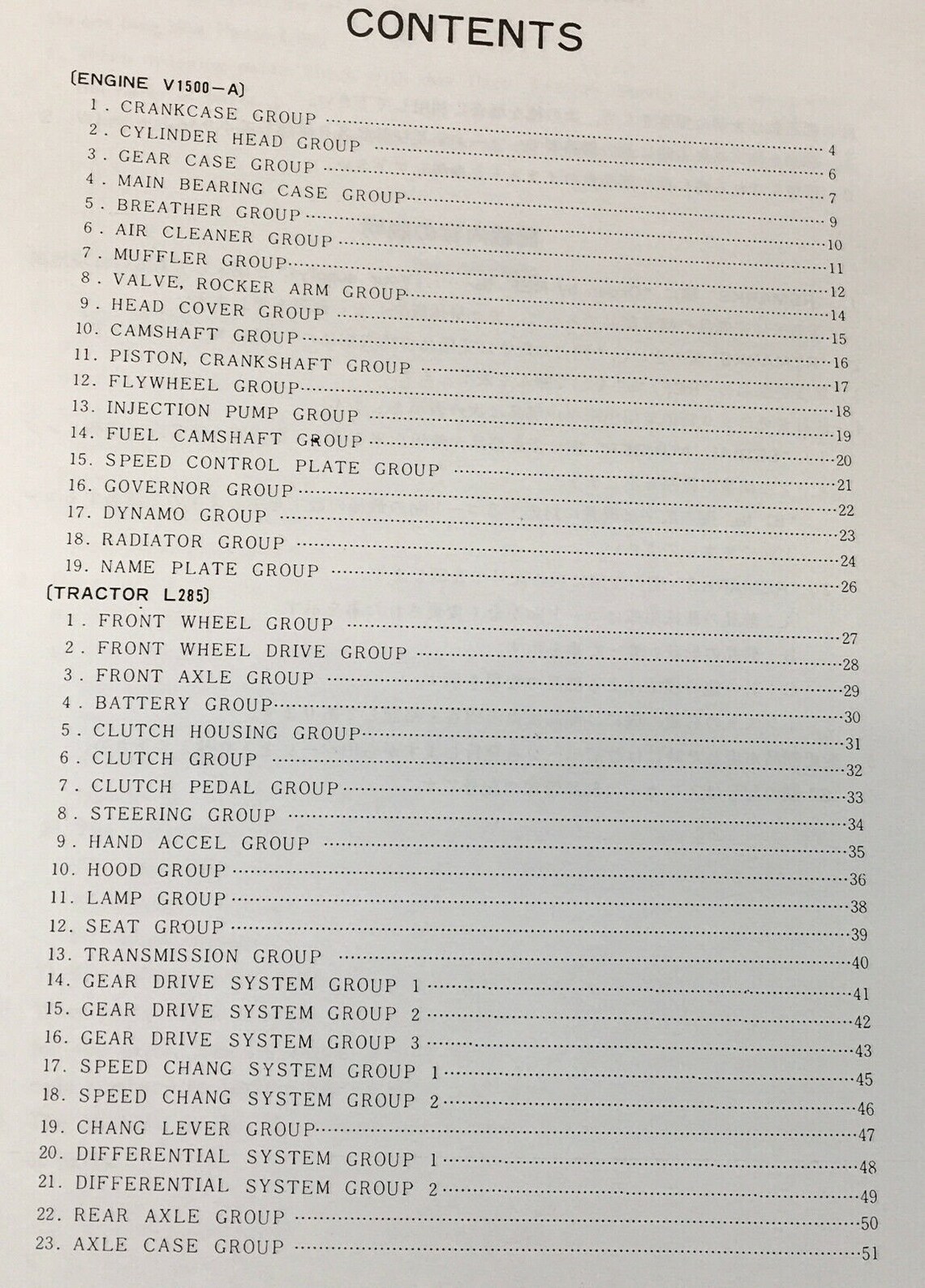 Kubota L285 Tractor Parts Manual Catalog Book Assembly Schematics ...