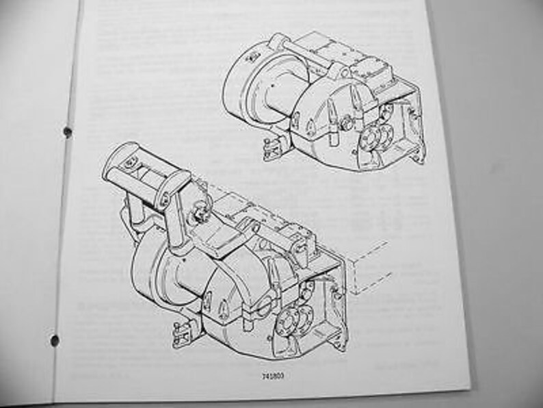 Case Model F50ps Winch for 1450 Crawler Parts Manual Catalog Exploded ...
