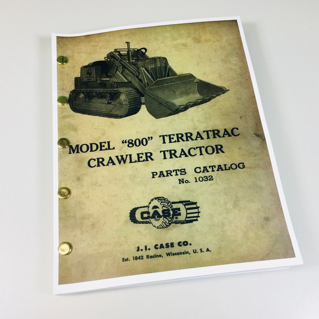 J I Case 800 Terratrac Crawler Tractor Dozer Loader Track - Etsy